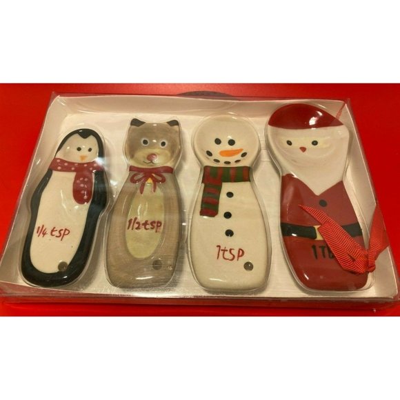 Kitchen | Kitchen | Holiday Measuring Spoons Ceramic Kitchen Cook ...